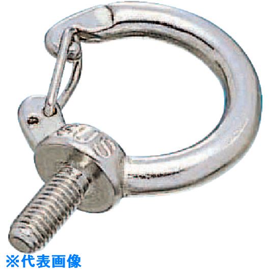 オレンジブック トラスコ中山　TRUSCO水本 ステンレス フックアイボルト 使用荷重0.39kN 〔品番:B754〕[ 注番:8491076]特長●従来のアイボルトに開閉できるフックが付いているので、設置後に物を通すこともできます。用途●...