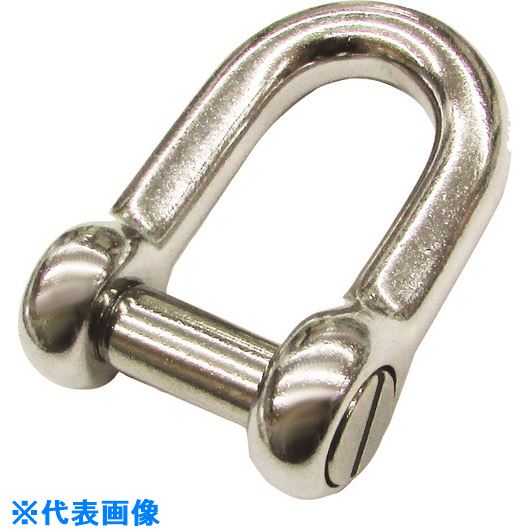 オレンジブック トラスコ中山　TRUSCO水本 ステンレス 沈みシャックル 呼び12mm 使用荷重4.12kN 〔品番:CS12〕[ 注番:8491210]特長●ネジシャックルのピンの出っ張り（摘む部分）を除いているので、ロープ等がひっかか...