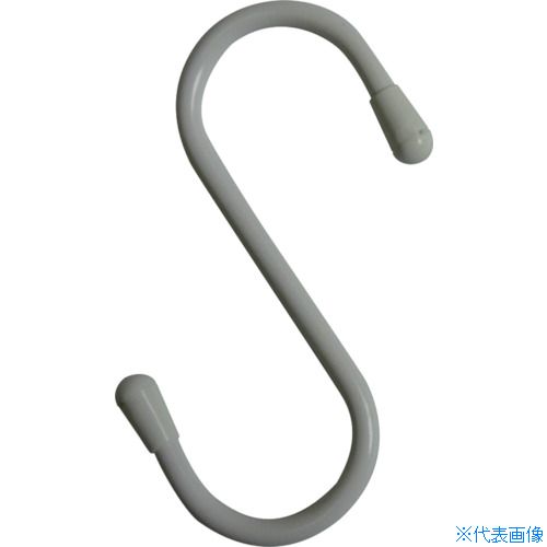 オレンジブック トラスコ中山　TRUSCOニッサチェイン 白 Sフック100mm (20個入) 〔品番:ISH100VWHITE〕[ 注番:8491660]特長●被覆線ですのでサビ難く、相手側にキズをつけません。●ベーシックなパーツで安価で...