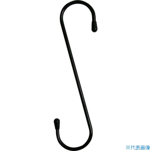 オレンジブック トラスコ中山　TRUSCOニッサチェイン 黒 Sフック200mm (20個入) 〔品番:ISH200VBLACK〕[ 注番:8491666]特長●被覆線ですのでサビ難く、相手側にキズをつけません。●ベーシックなパーツで安価で...