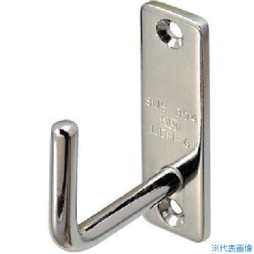 オレンジブック トラスコ中山　TRUSCO水本 ステンレス ロングアイフック 30mm×120mm 使用荷重0.29kN 〔品番:LEH10〕[ 注番:8491826]特長●口の開きが広く、物を掛ける作業が効率的です。●掛ける部分に奥行きが...