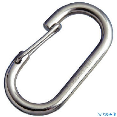 オレンジブック トラスコ中山　TRUSCO水本 ステンレス O型フック(ロープ用)線径6mm長さ52mm 〔品番:MO6R〕[ 注番:8491970]特長●シンプルな形状で、引っかかる部分がないため、ロープの傷みを防ぎ、手軽に使用できます。...
