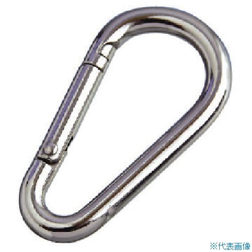 オレンジブック トラスコ中山　TRUSCO水本 ステンレス ナス型カラビナ(環なし) 線径3mm長さ38mm 〔品番:NK3A〕[ 注番:8492071]特長●チェーンの端末金具などに、ワンタッチで付け外しができます。用途●チェーン・ワイヤ...