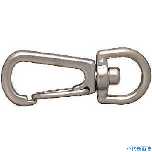 オレンジブック トラスコ中山　TRUSCOニッサチェイン ニッケルスプリングスナップ 40mm(1個入) 〔品番:P647〕[ 注番:8492133]特長●アイの部分が回転するため、チェインなどがからみません。用途●チェインやワイヤーロープ...