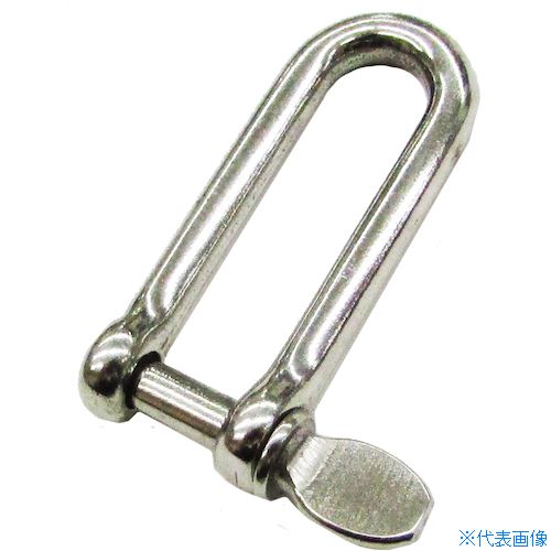 オレンジブック トラスコ中山　TRUSCO水本 ステンレス ロングネジシャックル 長さ32mm内幅8mm 〔品番:SPL4〕[ 注番:8492800]特長●L寸法が従来のシャックルの2倍の長さなので、用途が広がります。用途●チェーン・ワイヤ...