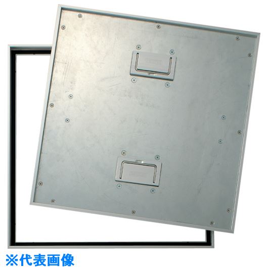 オレンジブック トラスコ中山　TRUSCODAIKEN 床点検口アンダーハッチ 450×450 アルミ枠 鋼製下地用 〔品番:FAC45〕[ 注番:8493624]特長●カーペット7mm仕上げ専用タイプです。●鋼製根太に直接取付できます。用...