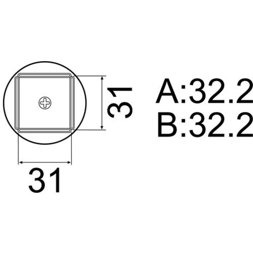 オレンジブック トラスコ中山　TRUSCO白光 ノズル QFP 32mmX32mm 〔品番:A1265B〕[ 注番:8497412]特長●QFP　32×32用です。用途●ホットエアー用オプションノズル仕様●摘要：FR-801、FR-802、...