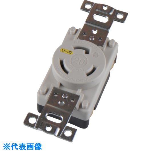 オレンジブック トラスコ中山　TRUSCOアメリカン電機 引掛形 埋込コンセント 接地2P20A125V 白色 〔品番:3210L5IV〕[ 注番:8501086]特長●NEMA規格L5-20互換品です。●耐熱性・耐油性・耐磨耗性・耐薬品性...