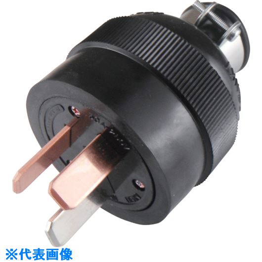 オレンジブック トラスコ中山　TRUSCOアメリカン電機 平刃形 ゴムプラグ 3P50A250V 〔品番:R532〕[ 注番:8501177]特長●高容量50Aです。●耐侯性に優れているクロロプレンゴムです。●端子ねじM5を使用します。●電...