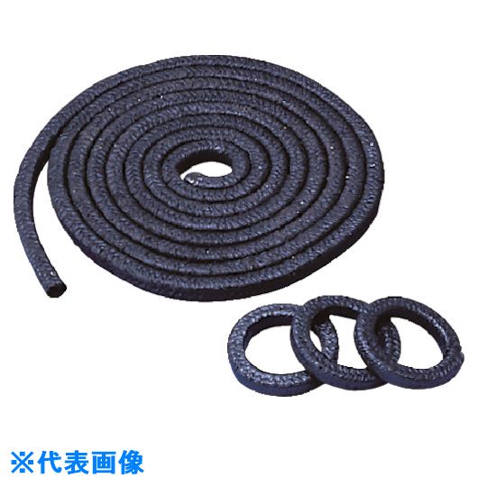 オレンジブック トラスコ中山　TRUSCOVALQUA グランドパッキン 水・油ポンプ用 11.0×11.0 〔品番:6201110030〕[ 注番:8505214]特長●柔軟性に優れ、耐磨耗性を有しています。●比較的多彩な流体に適合します...