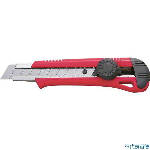 オレンジブック トラスコ中山　TRUSCOKDS カッターナイフ ネジロックL 赤 〔品番:L19RE〕[ 注番:8511144]特長●ネジで確実に刃を固定する万能L型です。●手になじむ万能L型カッターです。●刃の固定は強力なネジ締め式です...