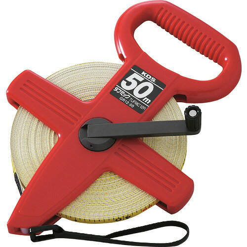 オレンジブック トラスコ中山　TRUSCOKDS タフミックリール12巾50m 〔品番:GR1250〕[ 注番:8511197]特長●グラスファイバー製です。●両面目盛付です。用途●一般測定用。仕様●テープ長さ(m)：50●テープ幅(mm)...