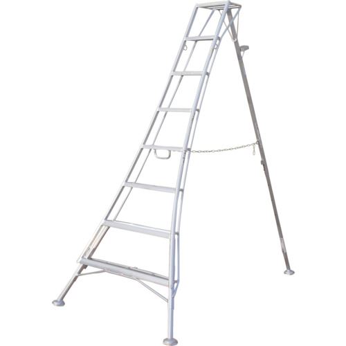 オレンジブック トラスコ中山　TRUSCOHARAX アルステップ 8段 〔品番:AMP8〕[ 注番:8514842]特長●アルミ製三脚脚立です。●3本伸縮タイプです。●補助ステップ付です。用途●植木の手入れなどの作業に。仕様●最大使用質量...