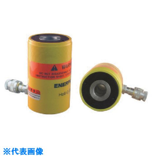 オレンジブック トラスコ中山　TRUSCOENERPAC 125kN 単動 センターホール 油圧シリンダ 〔品番:RCH121〕[ 注番:8520190]特長●単動スプリング戻し型の中空シリンダです。●取付方法によって押しシリンダ、引きシリ...