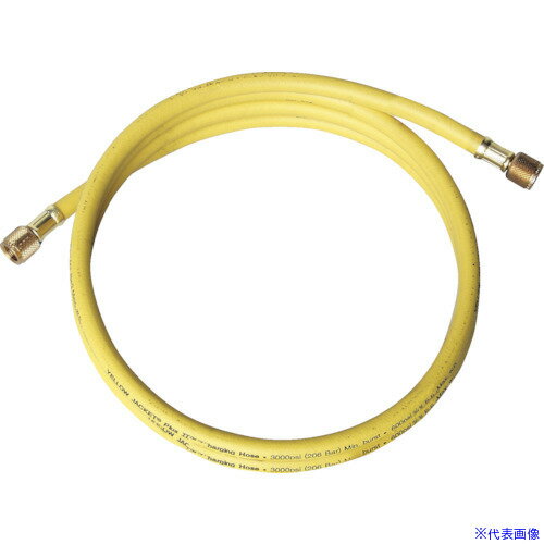 オレンジブック トラスコ中山　TRUSCOAsada 1/4 チャージングホースプラス2 500cm 黄 〔品番:Y21117〕[ 注番:8521113]特長●新冷媒対応の高耐圧構造で、安全な作業ができる高性能ホースです。●防浸用のゴム層と...