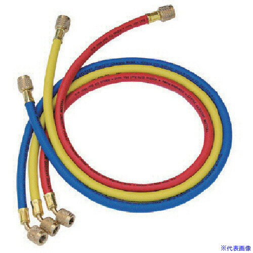 オレンジブック トラスコ中山　TRUSCOAsada R410A用チャージングホースプラス2 244cm 3本パック 〔品番:Y21588〕[ 注番:8521132]特長●新冷媒対応の高耐圧構造で、安全な作業ができる高性能ホースです。　●防...