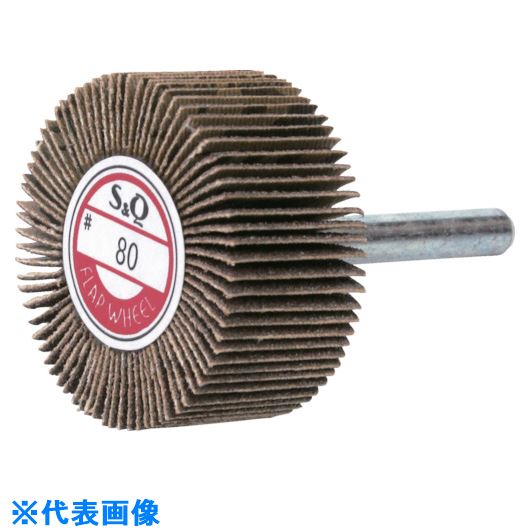 オレンジブック トラスコ中山　TRUSCOMURAKO 軸付フラップ金具無し 外径40 幅20 軸径6mm 320# 〔品番:KN4020〕[ 注番:8525907]特長●最大の特長はフラップホイールの上下の金具が無いのでワークに当たって傷...