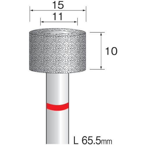 オレンジブック トラスコ中山　TRUSCOMinimo 電着CBNバー#100 Φ15 〔品番:AD6123〕[ 注番:8527768]特長●CBN砥粒の突出しが大きく切れ味に優れています。　●仕上げ面粗さを特に要求されない粗研削加工に最適...