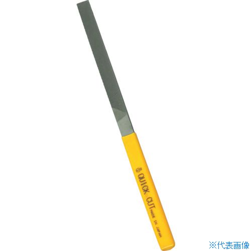 オレンジブック トラスコ中山　TRUSCOツボサン クイックカットヤスリ 10本組 平 中目 〔品番:QHI0102〕[ 注番:8528599]特長●最先端の表面処理（電解研磨)技術により、最強の切れ味を実現しました。●鉄・ステンレスなど焼...