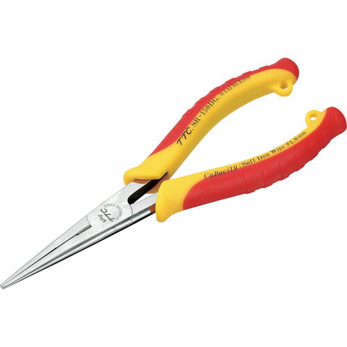 オレンジブック トラスコ中山　TRUSCOTTC STAINLESS ラジオペンチ エラストマーグリップ 〔品番:SR150DG〕[ 注番:8535040]特長●耐食性に優れたステンレスシリーズラジオペンチです。用途●水気の多い場所での作業...