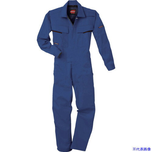オレンジブック トラスコ中山　TRUSCOジーベック ツナギ服34880 ブルー 4Lサイズ 〔品番:34880404L〕[ 注番:8538864]特長●楽脱ファスナーで着脱がスムーズです。●ハードワークへの対応に配慮した肩補強布を使用して...