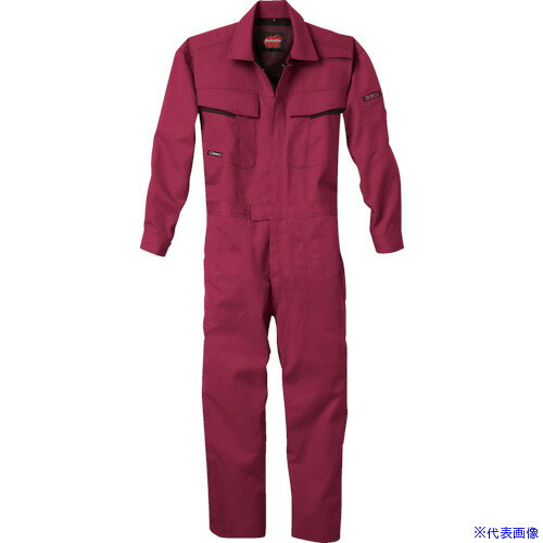 オレンジブック トラスコ中山　TRUSCOジーベック ツナギ服34880 ワイン Sサイズ 〔品番:3488073S〕[ 注番:8538883]特長●楽脱ファスナーで着脱がスムーズです。●ハードワークへの対応に配慮した肩補強布を使用していま...