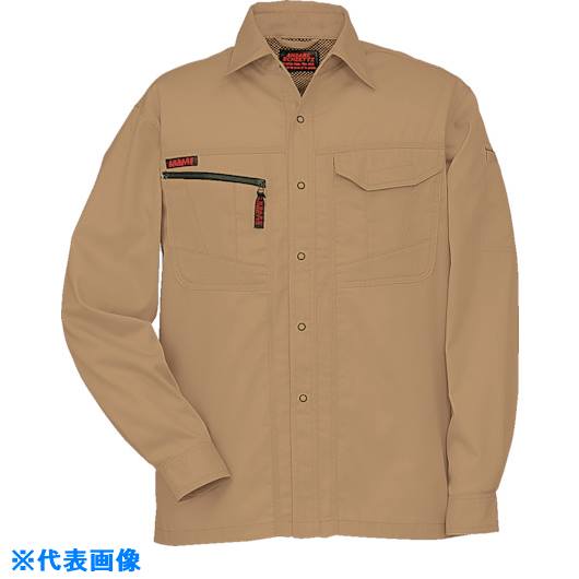 オレンジブック トラスコ中山　TRUSCOコーコス 長袖シャツA−768 2キャメルBE M 〔品番:A7682M〕[ 注番:8542333]特長●イタリアンテイストの作業服です。仕様●サイズ：M●タイプ：長袖仕様2材質/仕上セット内容/付...
