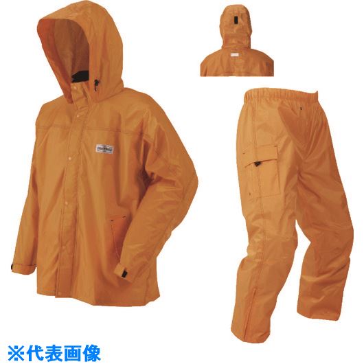 オレンジブック トラスコ中山　TRUSCO川西 レインクルードットコム オレンジ LLサイズ 〔品番:3542ORLL〕[ 注番:8545531]特長●肩、肘、膝部分に特殊な立体縫製を施し、曲げ伸ばし時のストレスを軽減します。用途●雨天時の...