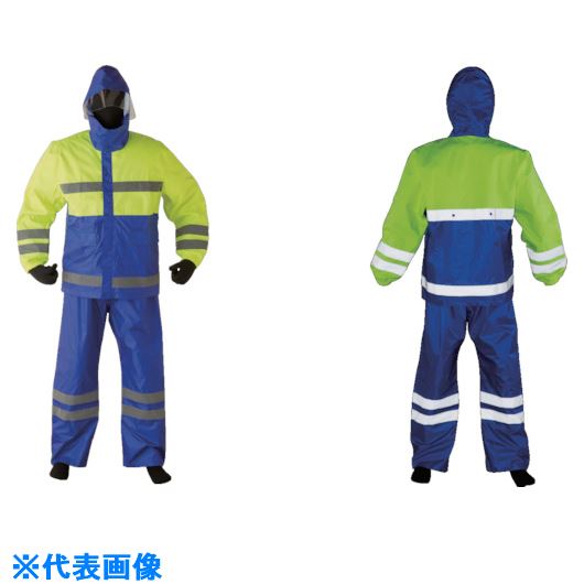 オレンジブック トラスコ中山　TRUSCO川西 高視認レインスーツ 3Lサイズ 〔品番:35473L〕[ 注番:8545551]特長●鮮やかな蛍光色生地と優れた反射材を組み合わせ、高い視認性を発揮します。●背中はベンチレーション仕様になって...