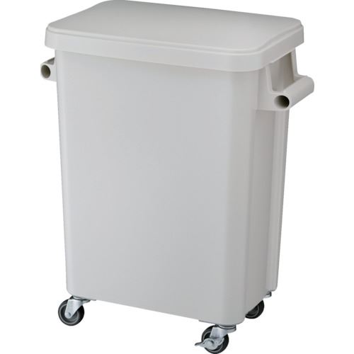 オレンジブック トラスコ中山　TRUSCOテラモト 厨房用キャスターペール 排水栓付 45L グレー 〔品番:DS2606456〕[ 注番:8551054]特長●厨房での作業性を考えた業務用ペールです。用途●厨房用ペールとして。仕様●間口(...