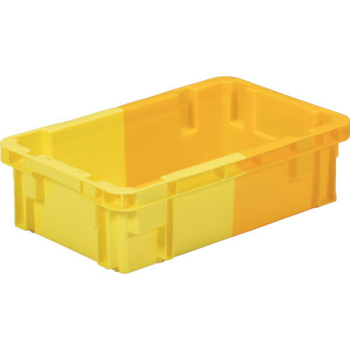 オレンジブック トラスコ中山　TRUSCOサンコー SNコンテナー 201131 B#12 イエロー/イエロー 〔品番:SKSNB12YEYE〕[ 注番:8551507]特長●同じ色どうしで重ねると中に物を入れたままスタッキングでき、色を交...