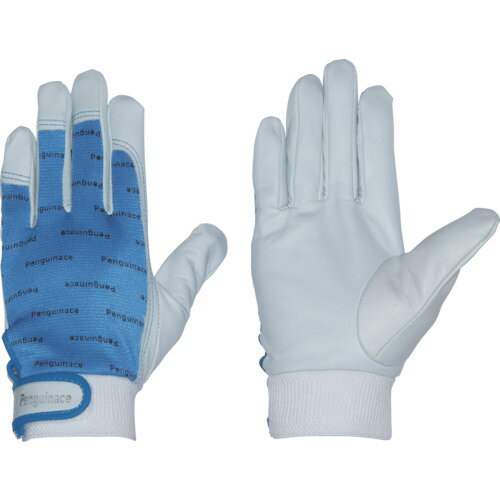 オレンジブック トラスコ中山　TRUSCOペンギンエース 国産牛本革手袋 エレカー (ブルー・フリーサイズ) 〔品番:TH529〕[ 注番:8552957]特長●伸縮性・通気性に優れたフィールドセンサー［［R上］］素材の甲メリヤスタイプです...
