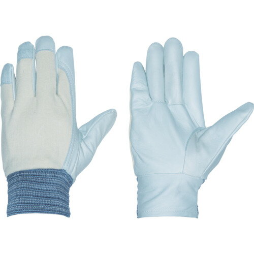 オレンジブック トラスコ中山　TRUSCOペンギンエース 牛本革手袋(袖口ゴムタイプ) 国産クレスト甲メリ ホワイト M 〔品番:TH532〕[ 注番:8552977]特長●通気性に優れた甲メリヤスタイプです。●国産の上質な革で手にフィット...