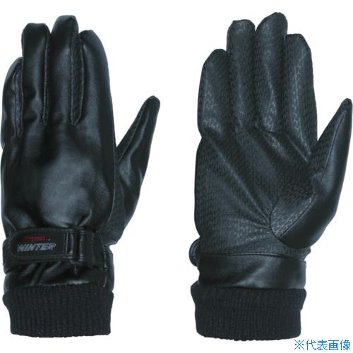 オレンジブック トラスコ中山　TRUSCOペンギンエース 防寒手袋 PパターンWINTER W−1 ブラック L 〔品番:W1L〕[ 注番:8553102]特長●防水インナーを装備しながらも、手にフィットする冬用グローブです。●手のひらにP...