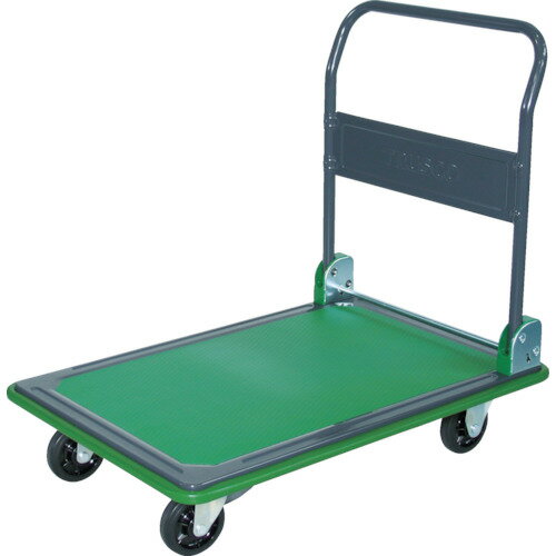 オレンジブック トラスコ中山　TRUSCOTRUSCO ハイグレード省音運搬車 折りたたみ式 946X646 〔品番:T301SGY〕[ 注番:8553616]特長●騒音が少なく室内、夜間での作業に最適です。●自在車、固定車の位置入れ替えが...