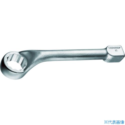 オレンジブック トラスコ中山　TRUSCOGEDORE オフセット型打撃めがねレンチ27mm 〔品番:1415875〕[ 注番:8553884]特長●打撃部をハンマーで叩いて増し締めしたり、サビついたボルト・ナットの緩め作業に最適です。●耐...
