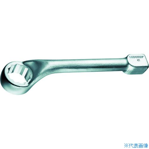 オレンジブック トラスコ中山　TRUSCOGEDORE オフセット型打撃めがねレンチ41mm 〔品番:1416057〕[ 注番:8553888]特長●打撃部をハンマーで叩いて増し締めしたり、サビついたボルト・ナットの緩め作業に最適です。●耐...