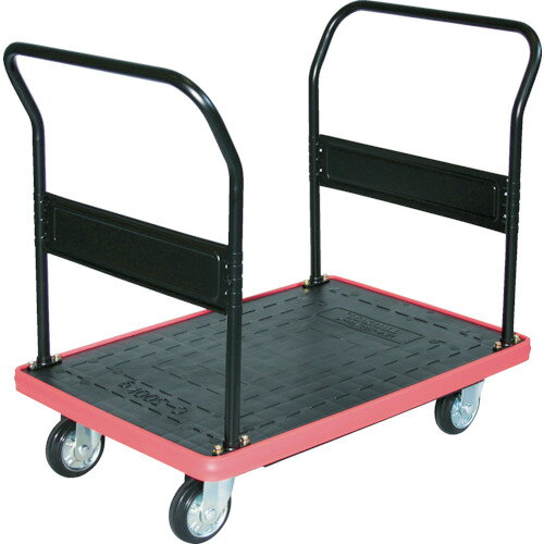オレンジブック トラスコ中山　TRUSCOTRUSCO MKP樹脂製台車 両袖ハンドル 716×436 〔品番:MKP303〕[ 注番:8555496]特長●両袖ハンドルで緩衝ゴム付です。●外周部分に段差をつけ滑り落ちが少なくなるようにして...