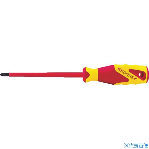 オレンジブック トラスコ中山　TRUSCOGEDORE 絶縁ドライバー(+) PH4X200 〔品番:1612158〕[ 注番:8556525]特長●人間工学に基づいたハンドル部の設計により、手の疲労を軽減し高い作業性を実現します。●ハンド...
