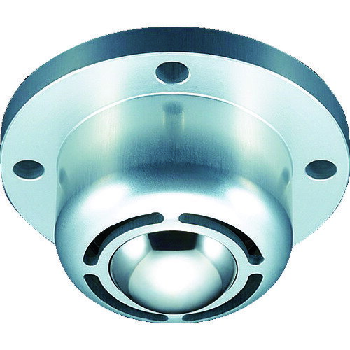 オレンジブック トラスコ中山　TRUSCOプレインベア ボールキャスター プレインベア ゴミ排出スリット付 下向き用 フランジタイプ ステンレス製 PVS260FMS 許容荷重500kg 〔品番:PVS260FMS〕[ 注番:8560327...