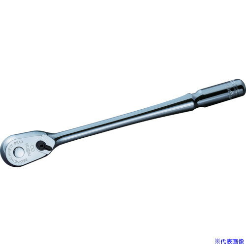 オレンジブック トラスコ中山　TRUSCOnepros 6.3sq.ロングラチェットハンドル 歯数90枚 差込角6.35mm 全長175mm 〔品番:NBR290L〕[ 注番:8562090]特長●小判形ヘッドとしては世界最高クラスの90枚...