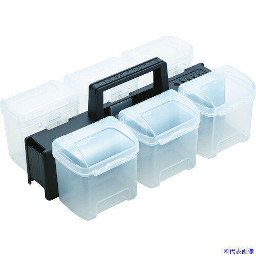 オレンジブック トラスコ中山　TRUSCOMEIHO パーツケースストッカー6P 〔品番:PCS6P〕[ 注番:8562117]特長●取り外し可能なパーツケースBM-100がセットされており、釘・ビス・ボルト・アンカープラグ・ナット・ワッシ...