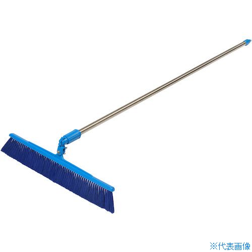 オレンジブック トラスコ中山　TRUSCOBURRTEC バーキュートプラス 衛生管理用ほうき クネットタイプ幅広 ソフト青 BCP45K−BH60SB 450×1130mm 〔品番:63101201〕[ 注番:8563062]特長●ブラシ...