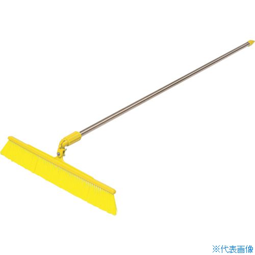 オレンジブック トラスコ中山　TRUSCOBURRTEC バーキュートプラス 衛生管理用ほうき クネット幅広 ソフト黄1 BCP45K−BH60SY 1P※ 〔品番:63101301〕[ 注番:8563063]特長●ブラシが直角に曲がるから...