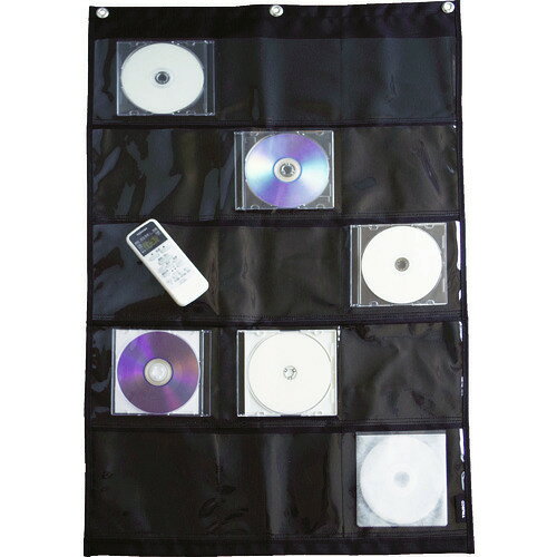 オレンジブック トラスコ中山　TRUSCOTRUSCO シートポケット CD15枚用 〔品番:SPCD15〕[ 注番:8563340]特長●封筒・伝票・指示書などの仕分けができます。●使いやすい壁かけ収納です。仕様●色：黒●縦(mm)：85...