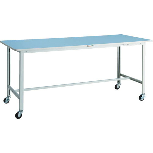 オレンジブック トラスコ中山　TRUSCOTRUSCO 軽荷重作業台(90kg)BO型 1800X750XH809 φ75キャスター付 ホワイト色 〔品番:BOR1875C75〕[ 注番:8563943]特長●移動自由なストッパー付キャスタ...