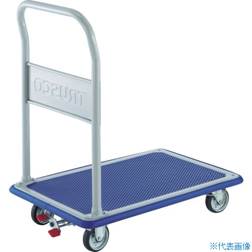 オレンジブック トラスコ中山　TRUSCOTRUSCO プレス製台車 ドンキーカート 固定 4輪リングストッパー付 〔品番:108NJKRS4〕[ 注番:8564188]特長●リング状の金具で自在キャスターの回転だけでなく旋回も固定します。...