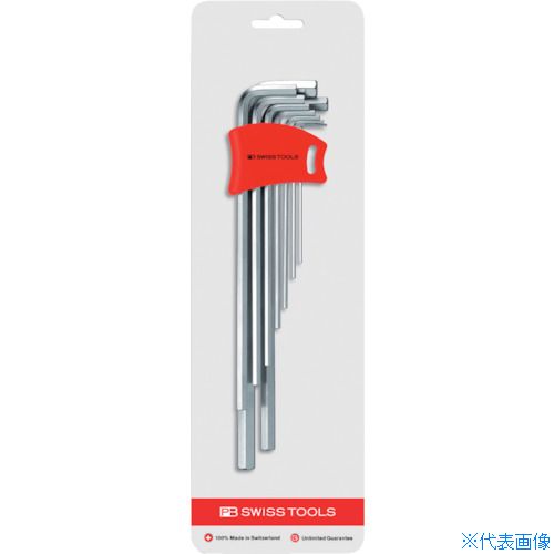 オレンジブック トラスコ中山　TRUSCOPBスイスツールズ 六角棒レンチセット ロング9本組 コンパクトホルダー(ブリスターパック入り) 〔品番:211DH10CN〕[ 注番:8571234]特長●横幅のコンパクトなホルダー付きです。●ニ...