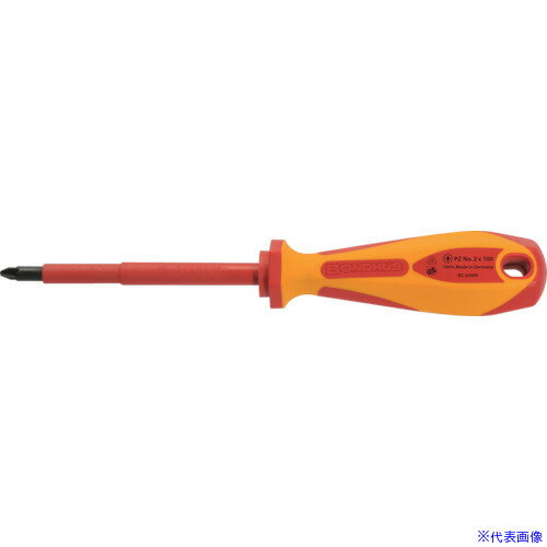 オレンジブック トラスコ中山　TRUSCOBONDHUS ポジドライブ・絶縁(VDE)ドライバー 2430 PZ0×60 〔品番:2430〕[ 注番:8571489]特長●実用最大耐電圧AC1000Vです。●電気・通信設備工事などの作業に適...