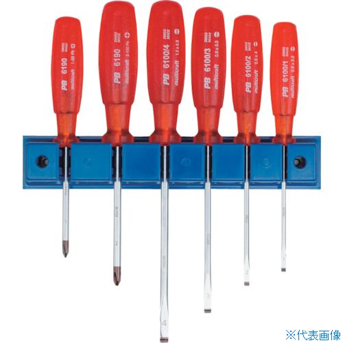 オレンジブック トラスコ中山　TRUSCOPBスイスツールズ マルチクラフト ドライバーセット ホルダー付 〔品番:6244〕[ 注番:8571866]特長●マルチクラフトグリップは外径が大きく、トルクがかけやすくなっています。●マルチクラ...